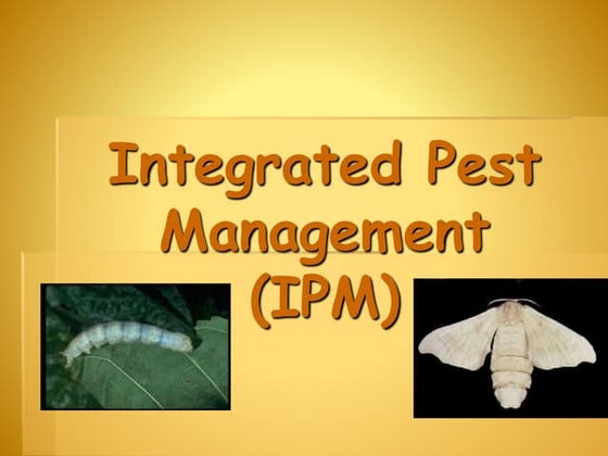 IPM - Integrated Pest management | PPT