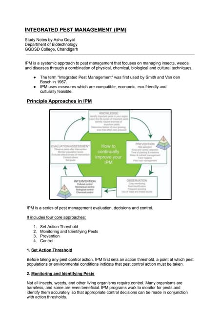 IPM:- Integrated Pest Management | PPTX