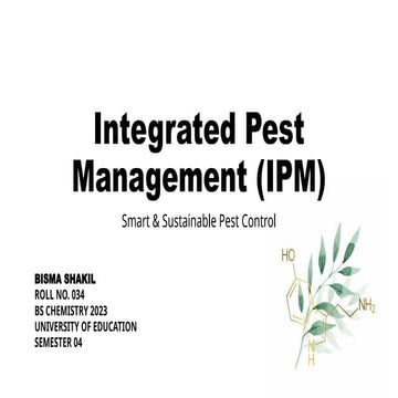 Integrated Pest Management in envirnomental chemistry (IPM).pptx