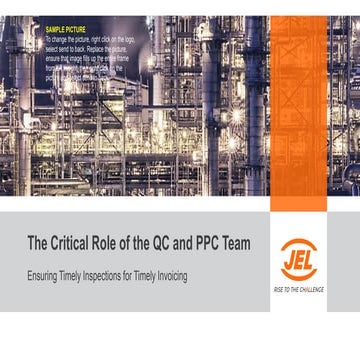 Integrated QC and PPC team. Quality is Integration of high-quality ...