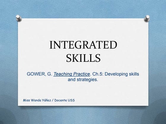 Integrating the four language skills | PPT