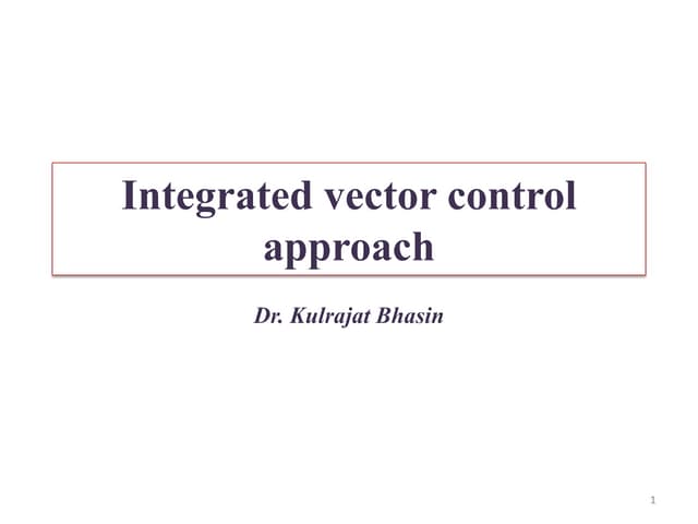 Vector control measures | PPTX