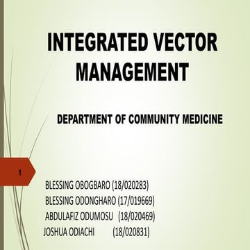 INTEGRATED VECTOR MANAGEMENT ………...pptx