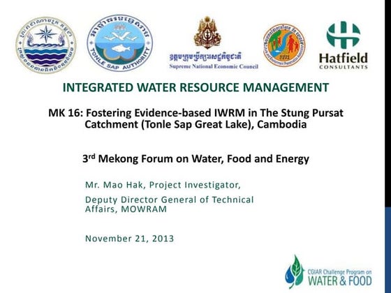 Integrated Water Resource Management | PPT