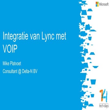 Integratie van Lync en VOIP | PDF