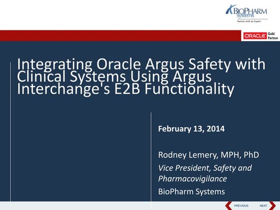 Safety and Pharmacovigilance System: Oracle Argus Safety Suite | PDF ...