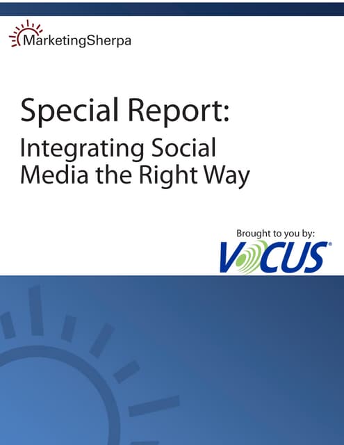 Integrating social-media-the-right-way | PDF Integrating social-media-the-right-way | PDF