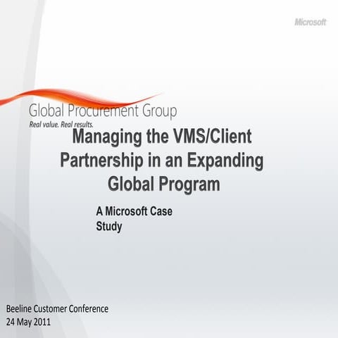 Integrating Your VMS into an Evolving Program | PPT