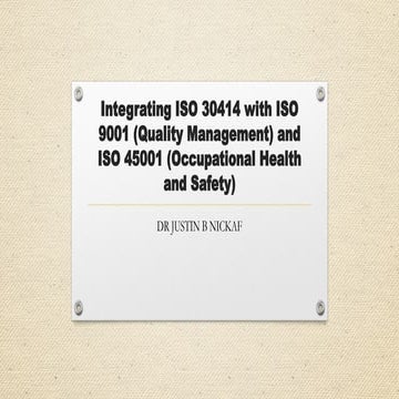 Integrating ISO 30414 with ISO 9001 (Quality.pptx