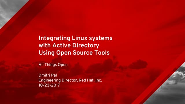 Integrating Linux Systems With Active Directory Using Open Source Tools 5676