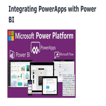 Integrating Power Apps With Power Bi Ppt