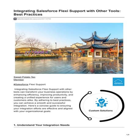 Integrating Salesforce Flexi Support With Other Tools Best Practicespdf