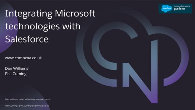 Integrating Salesforce with Microsoft 365 & SharePoint | PDF Integrating Salesforce with Microsoft 365 & SharePoint | PDF