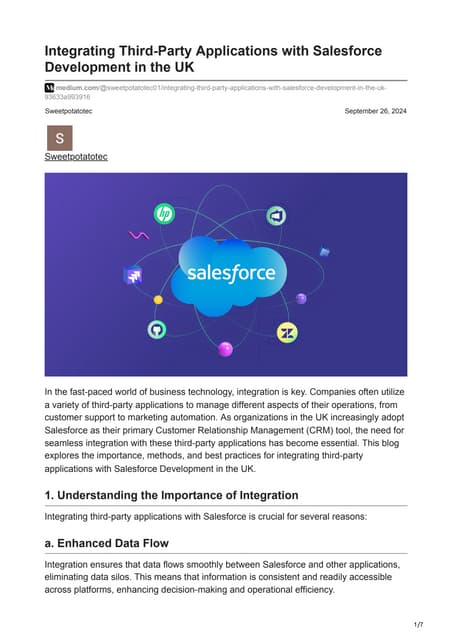 Integrate Salesforce and SAP to Get a 360-Degree View of Your Customers | PDF