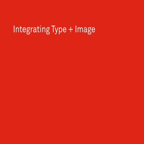 Integrating Type & Image in Graphic Design | PDF