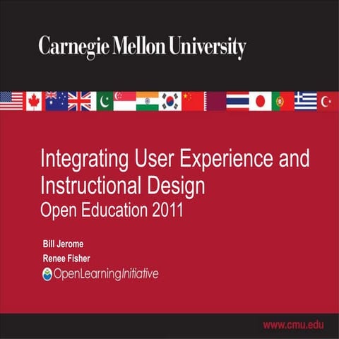 Integrating user experience and instructional design | PPTX