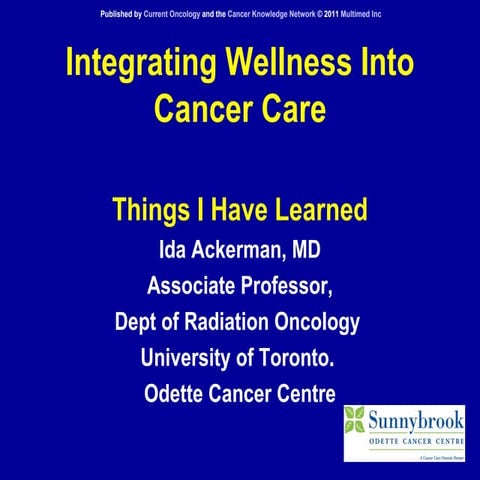 Integrating Wellness Into Cancer Care | PPS