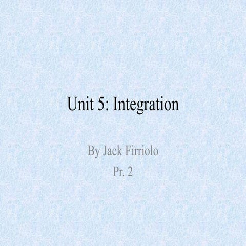 Integration | PPT