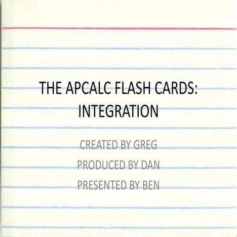 Integration | PPTX | Physics | Science