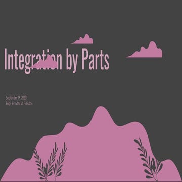 Integration by parts | PPTX