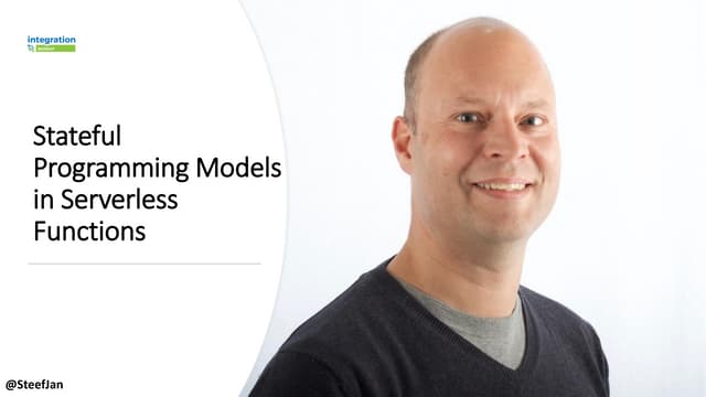 Integration Monday Stateful Programming Models Serverless Functions Ppt