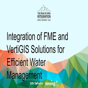 Integration of FME and VertiGIS Solutions for Efficient Water Management | PDF | Computing ...