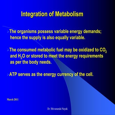 Integration of metabolism nucleotites and nucleic acids .ppt
