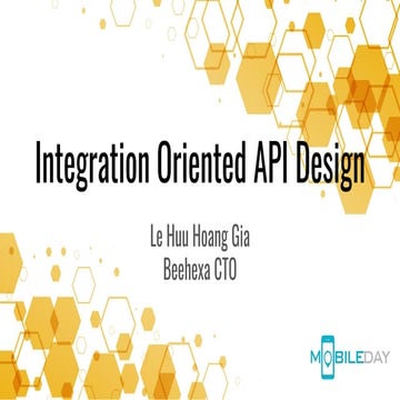 Integration Oriented API Design | PDF