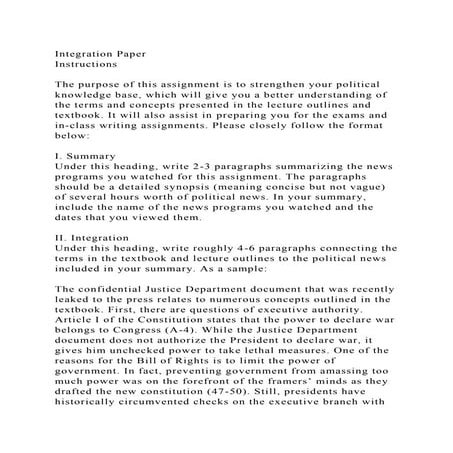 Integration PaperInstructionsThe purpose of this assignment is.docx