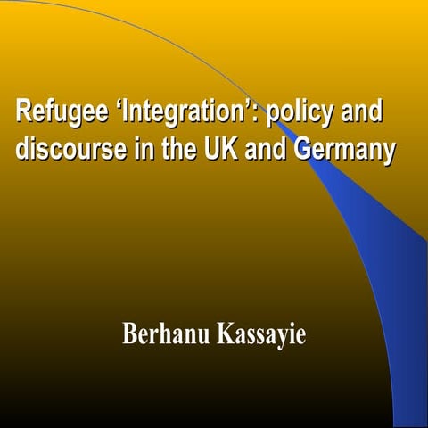 The UK and Germany: integration policy and discourse | PPT