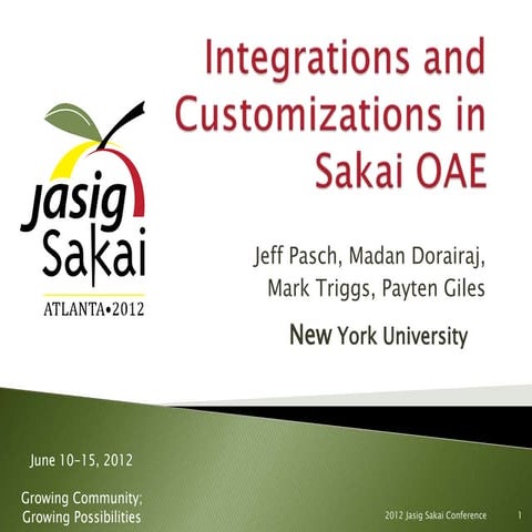 Integrations and customizations atlanta 2012 - v4 | PPT