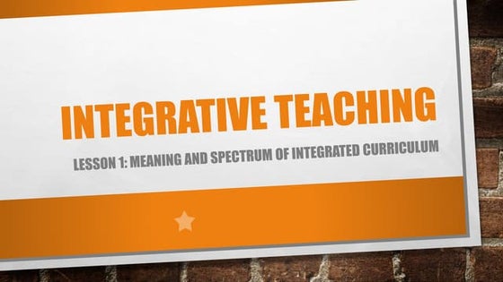 Integrative teaching Strategies | PPTX