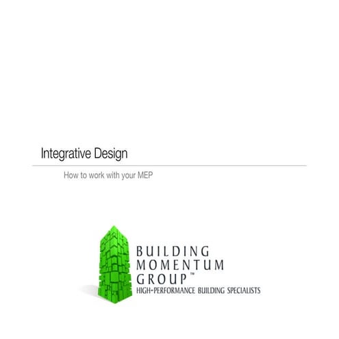 Integrative Design Working With Your Mep | PDF