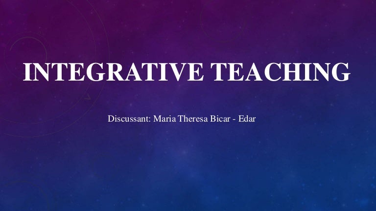 Integrative Teaching Strategies integrative-teaching-strategies