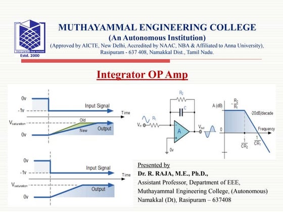 integrator and differentiator op-amp | PPTX