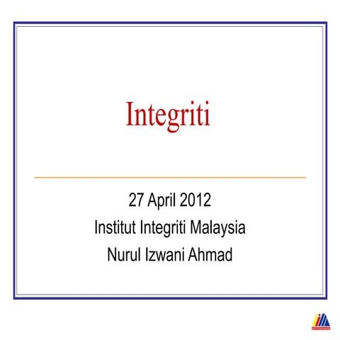 Integrity | PPT