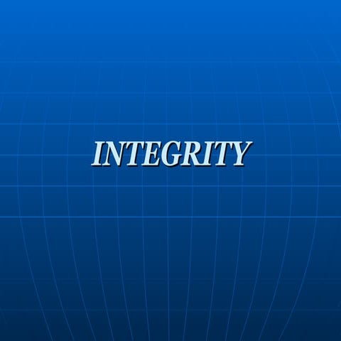 Integrity | PPT
