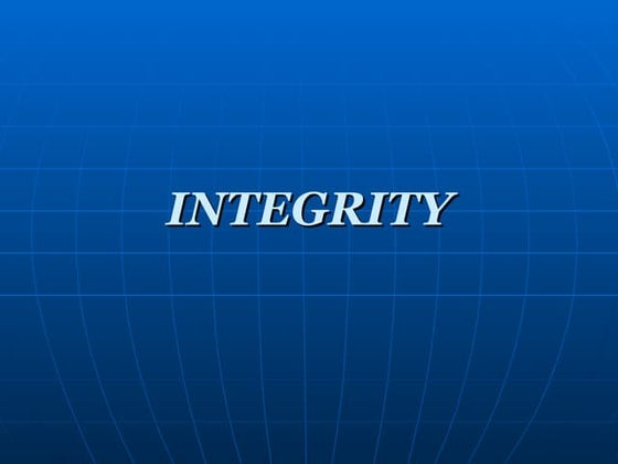 Integrity | PPT