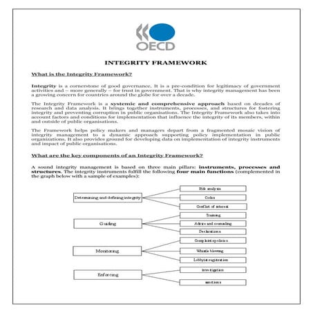 Integrity framework | PDF