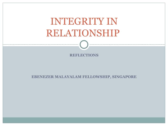 Building Godly Relationships | PPTX