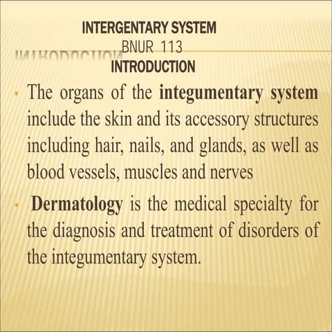 Integumentary System.pdf with physiology and anatomy | PPT