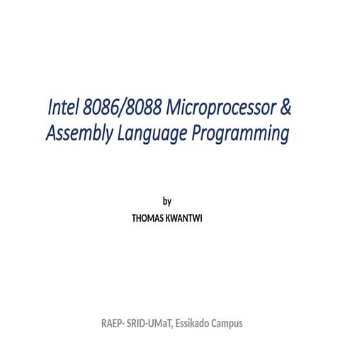 Intel 8086-8088 Microprocessor & Assembly Language.pptx