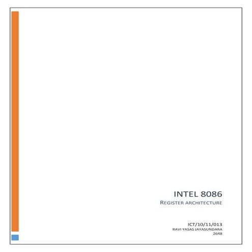 Introduction to 8086 microprocessor