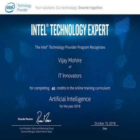 Intel artificial intelligence expert | PDF
