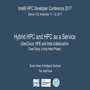 Intel® Hpc Developer Conference 2017 Pdf Cloud Computing Internet