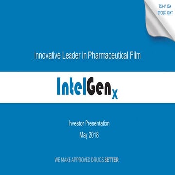 IGX Investor Presentation | PPT