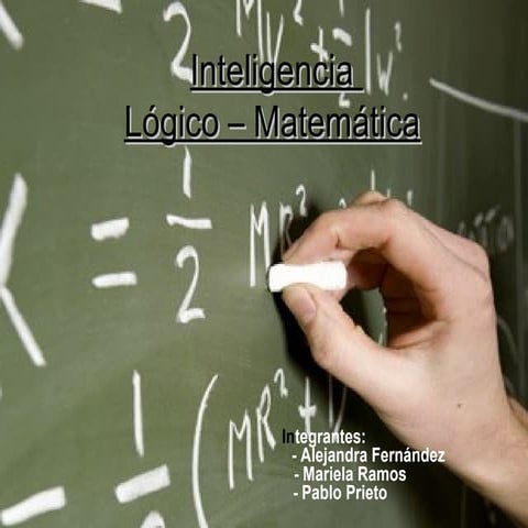 inteligencia lógico matemática presentación | PDF