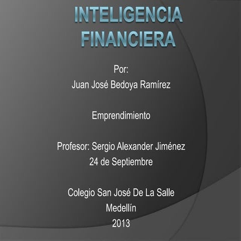 Inteligencia Financiera Pptx