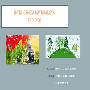 Inteligencia naturalista | PPTX