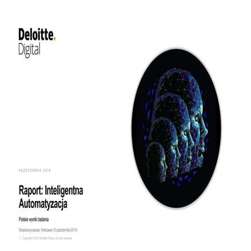 Raport Deloitte: Inteligentna automatyzacja 2019 | PPTX
